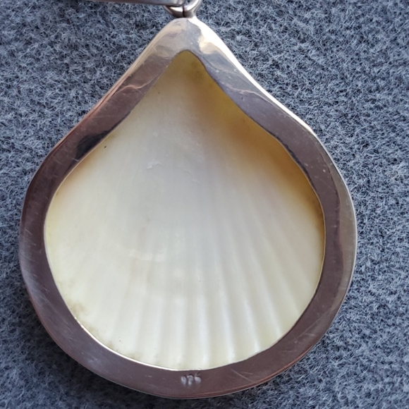 Jewelry | Real Seashell And Sterling Pendant Earrings Set | Poshmark